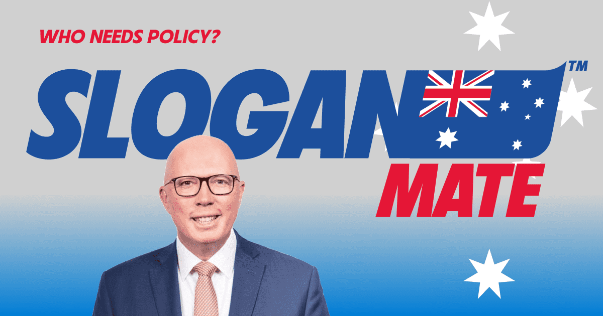 SloganMate - Your Campaign Slogan Generator When You Have No Policies
